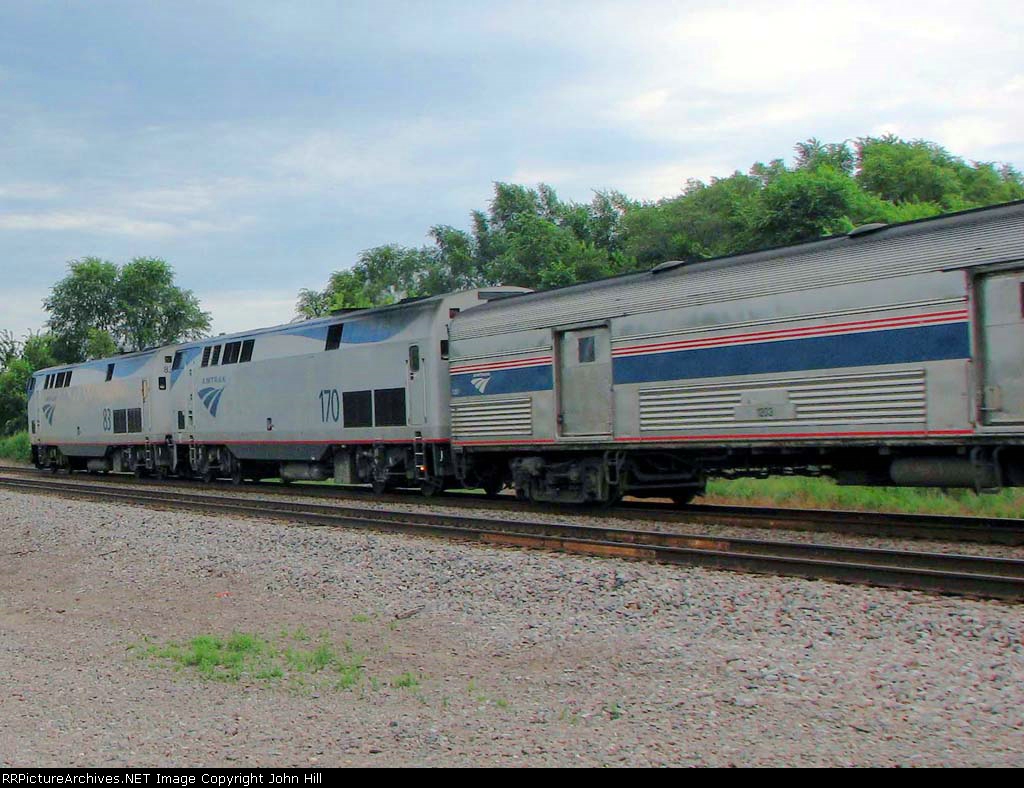 100801044 Very Late Amtrak #8 Crossing Ramsey Blvd